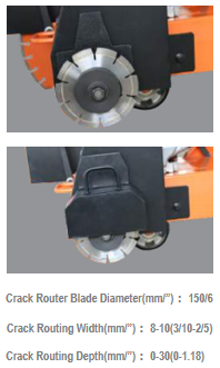 450mm/18" Walk-behind Saw With Crack Router Function